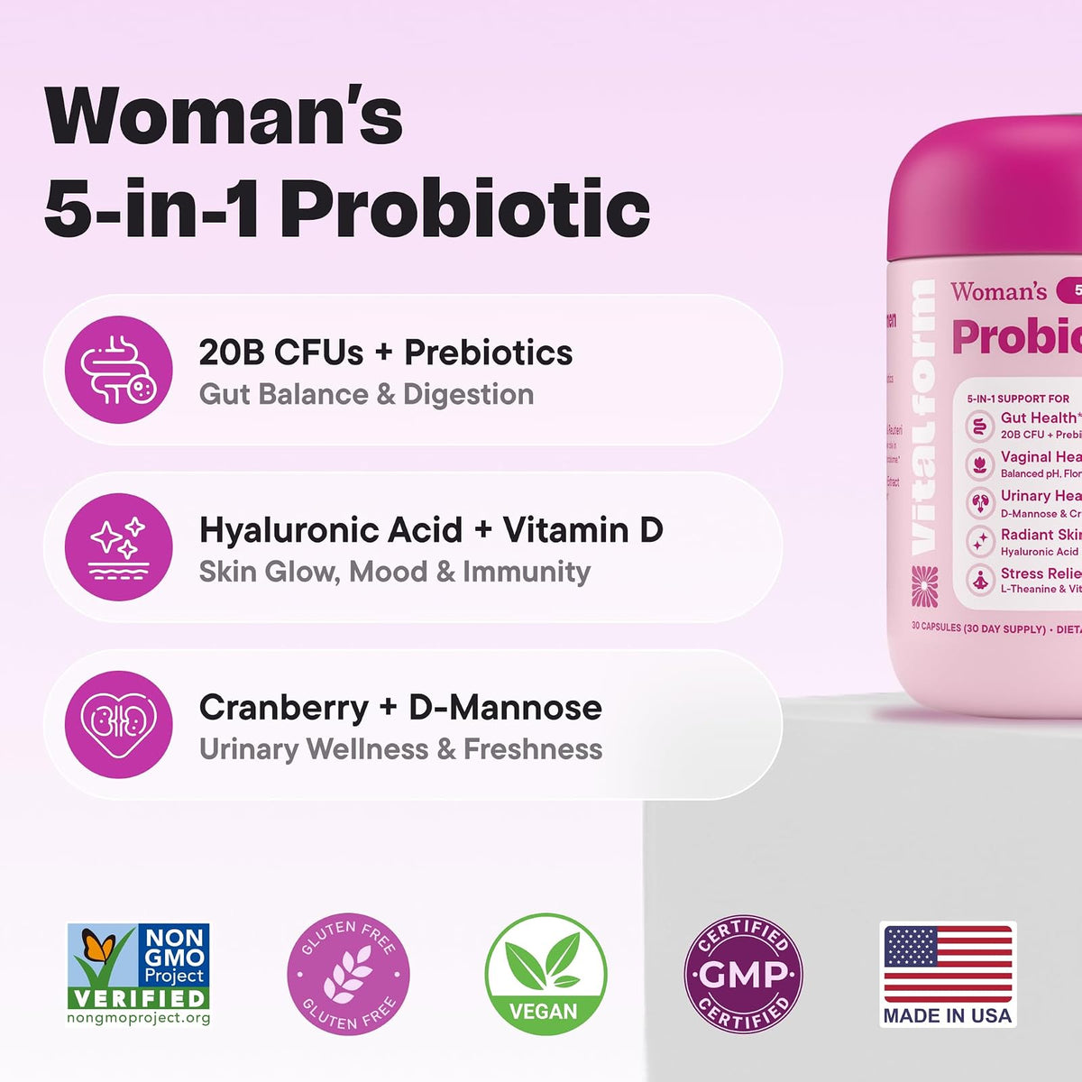 probiotic capsules for women's wellness