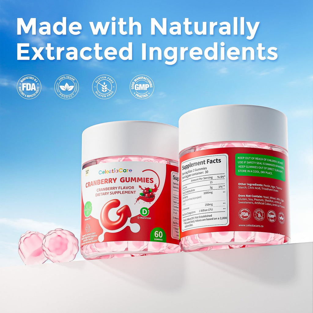 Probiotic cranberry gummies for health