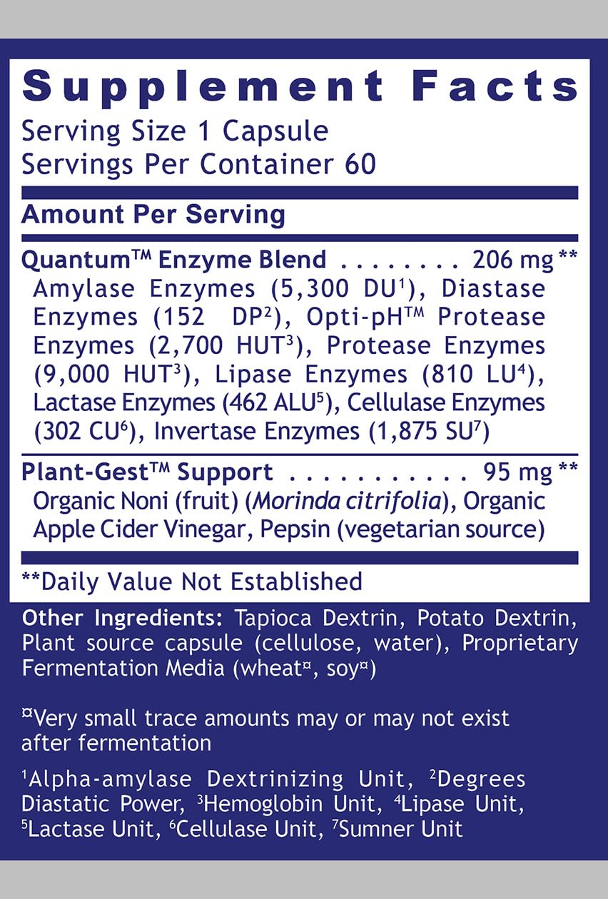 Probiotic digestive enzyme supplement