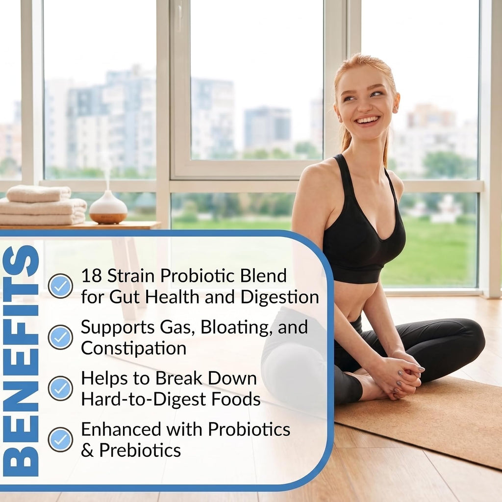 Probiotic digestive enzymes capsules