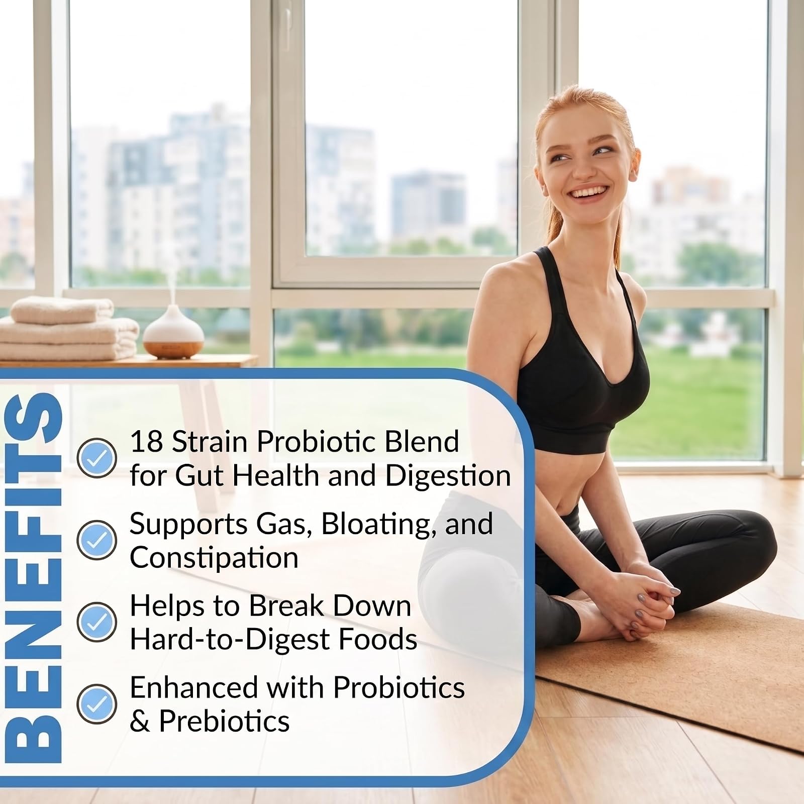 Probiotic digestive enzymes capsules