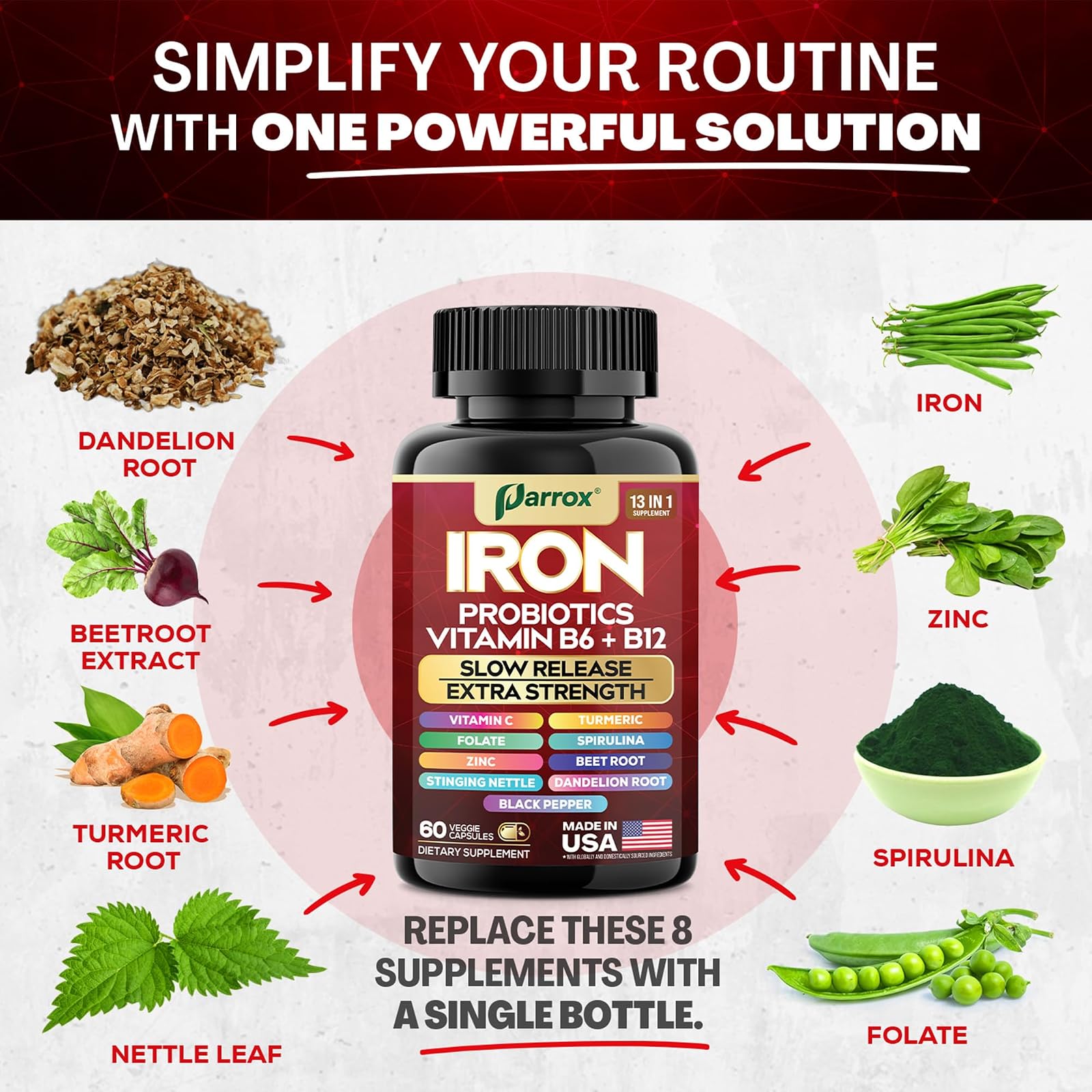 probiotic enriched iron supplement