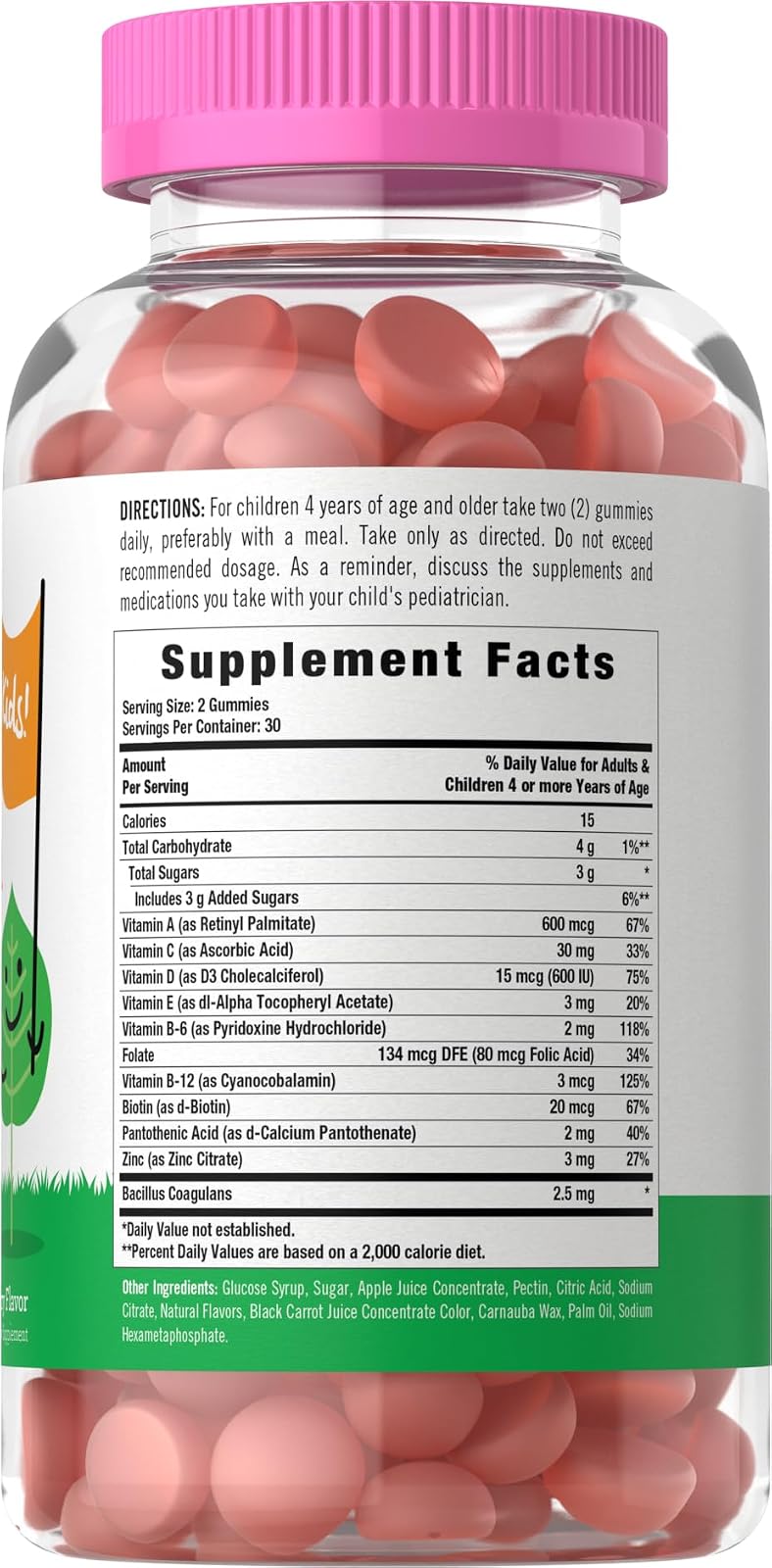 Probiotic enriched kids multivitamin gummies