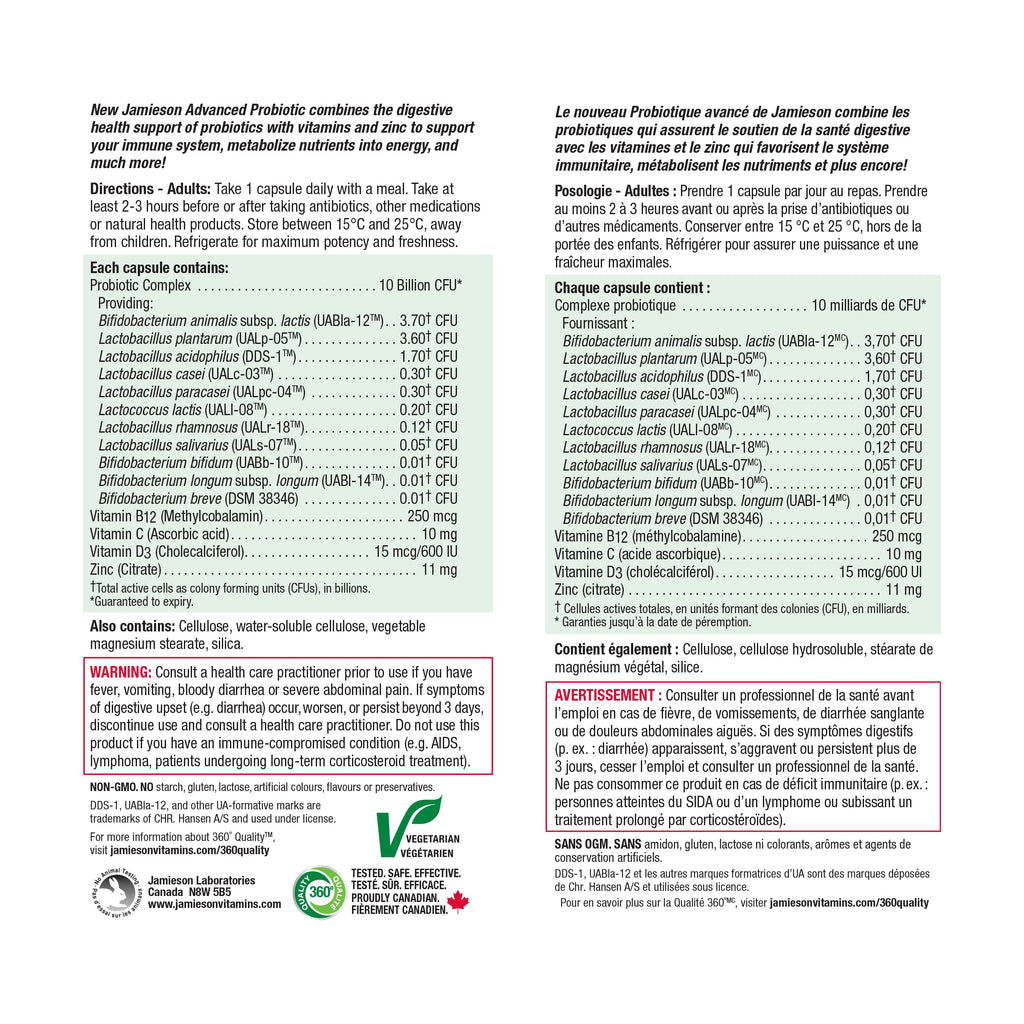 probiotic enriched vitamin supplement