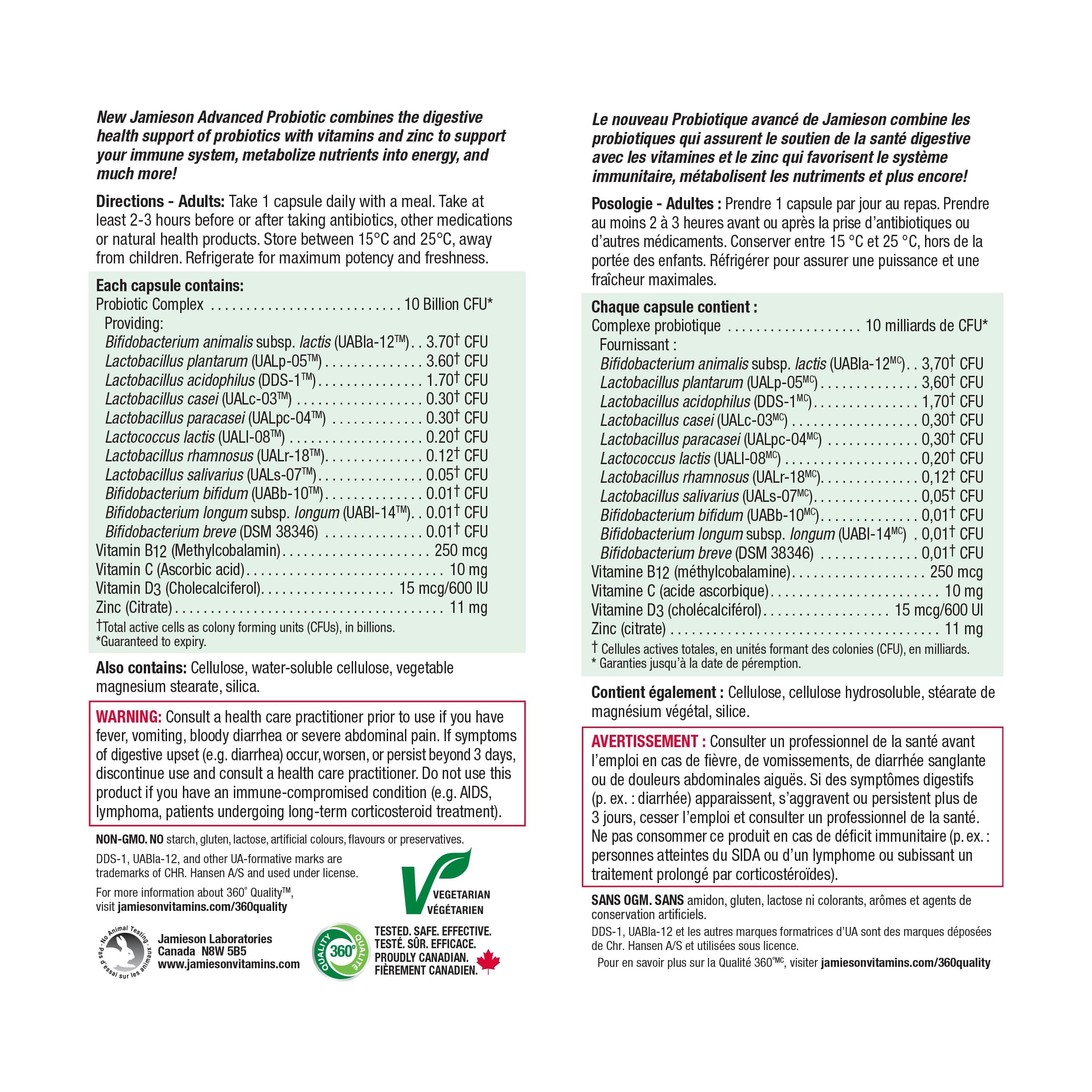 probiotic enriched vitamin supplement