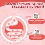Probiotic fiber gummies for children
