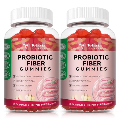 Probiotic fiber gummies for digestion