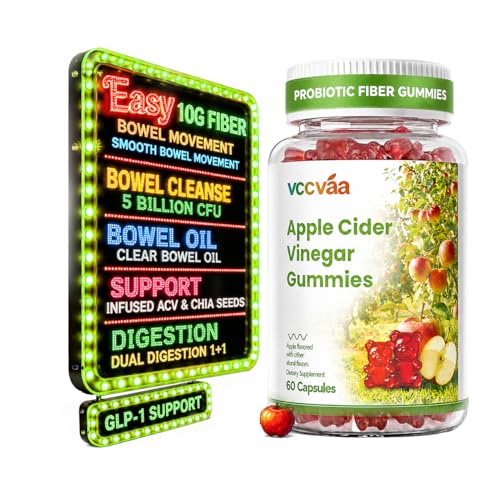 Probiotic fiber gummies for digestion