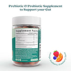 Probiotic fiber gummies for women