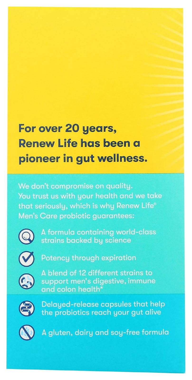 Probiotic for men's wellness