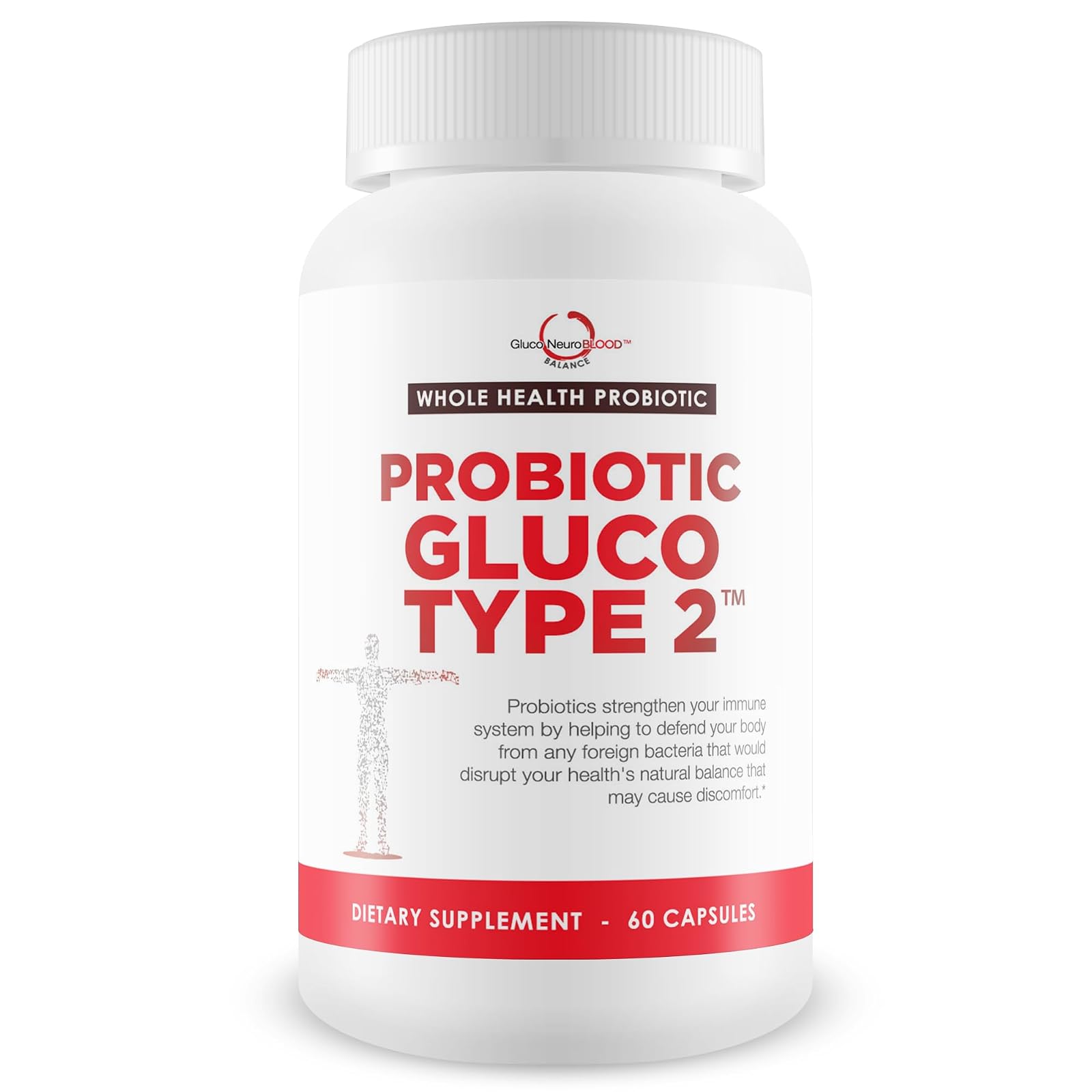 Probiotic Gluco Type 2 capsules for digestion