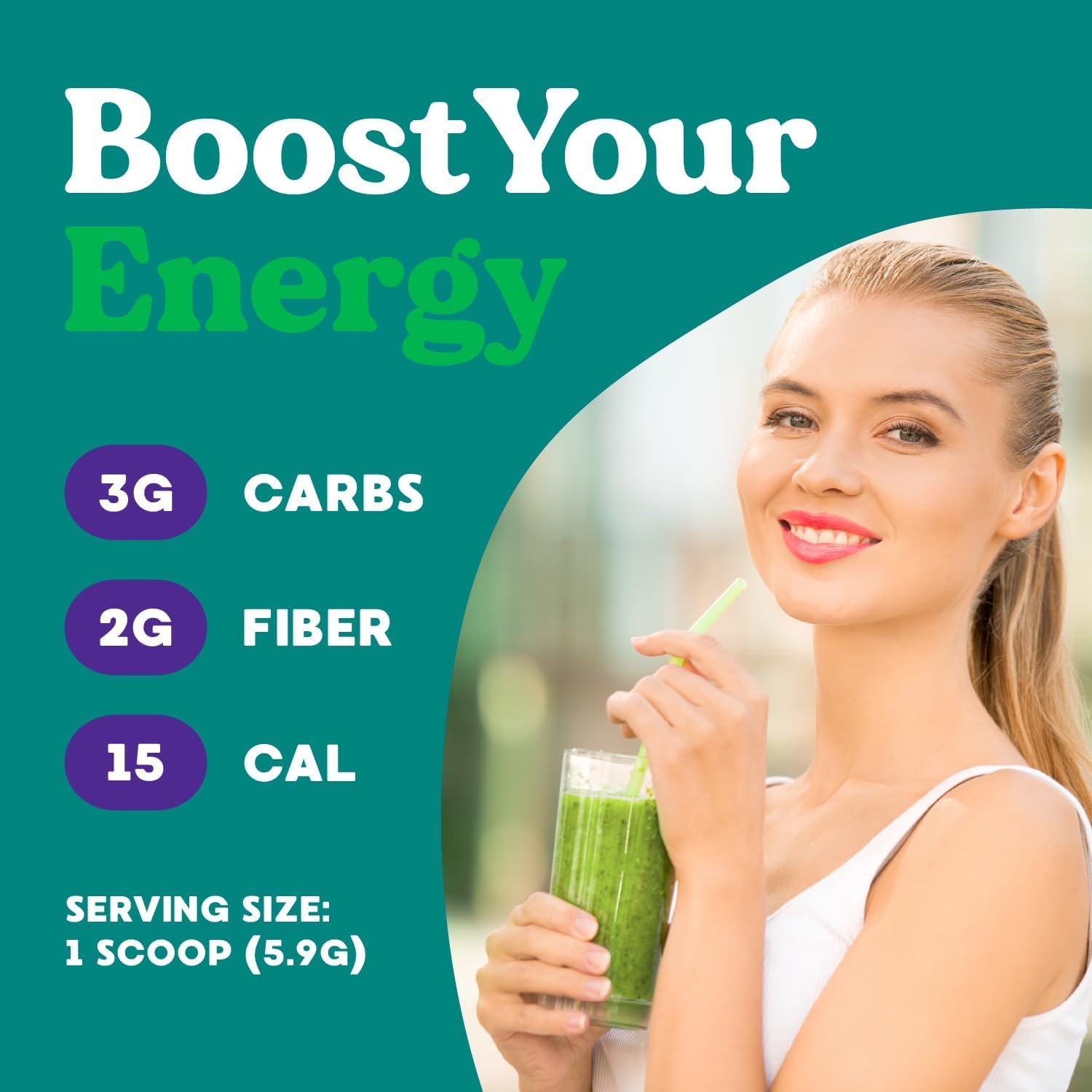 Probiotic greens powders for daily energy