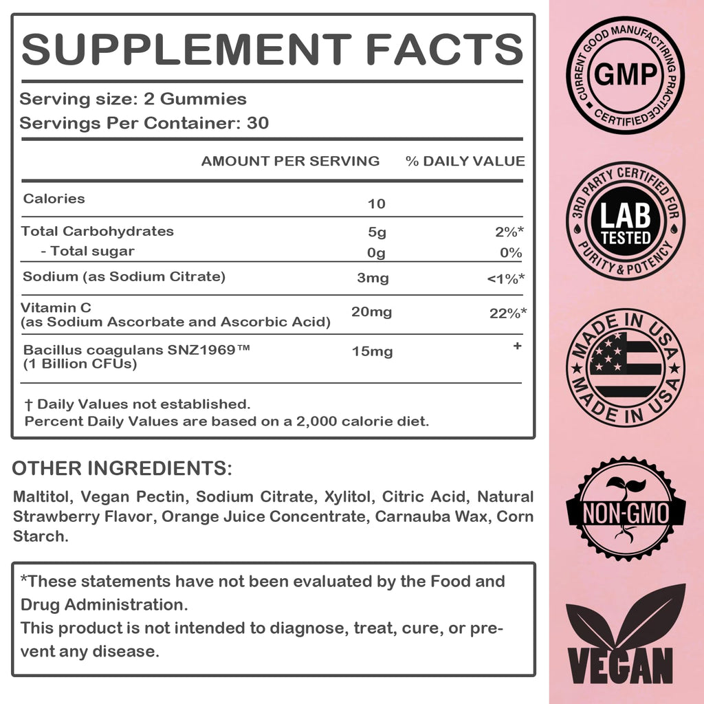 probiotic gummies for balanced flora