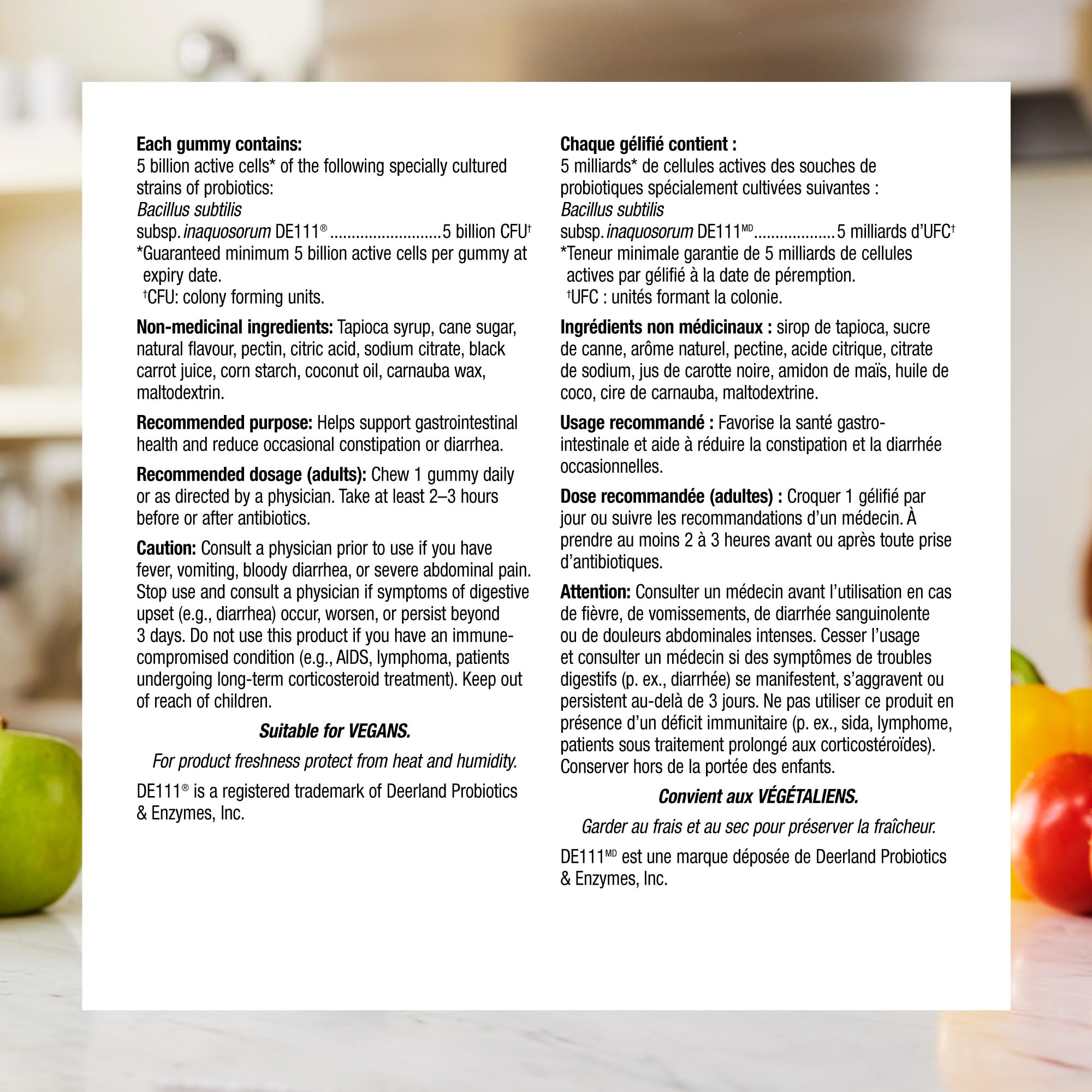 Probiotic gummies for immune boost