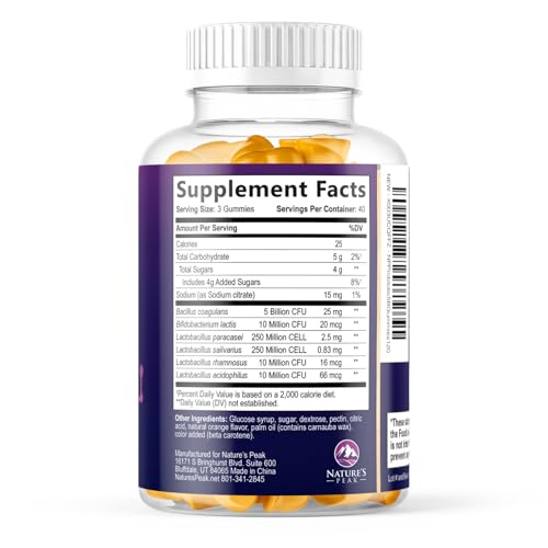 Probiotic gummies for overall wellness