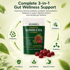 Probiotic gummies with natural ingredients