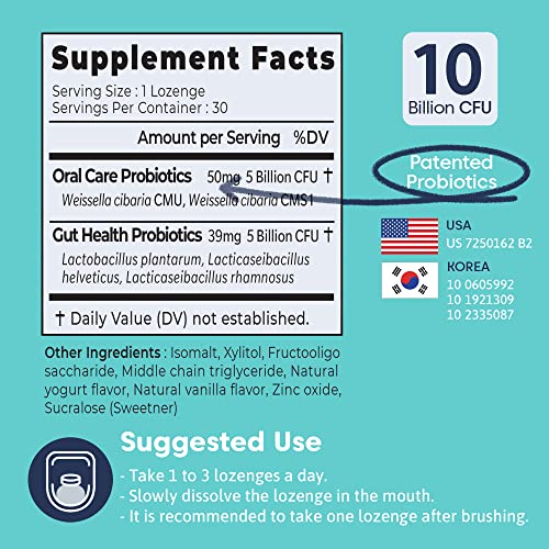 Probiotic lozenges for better digestion