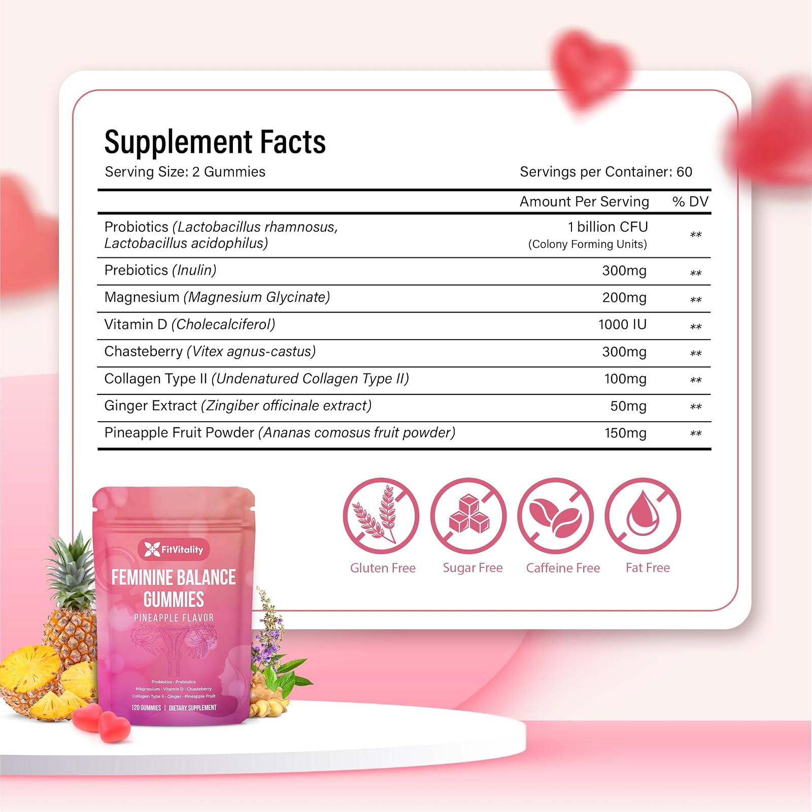 Probiotic multivitamins with collagen