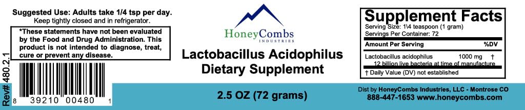 Probiotic powder for digestive support