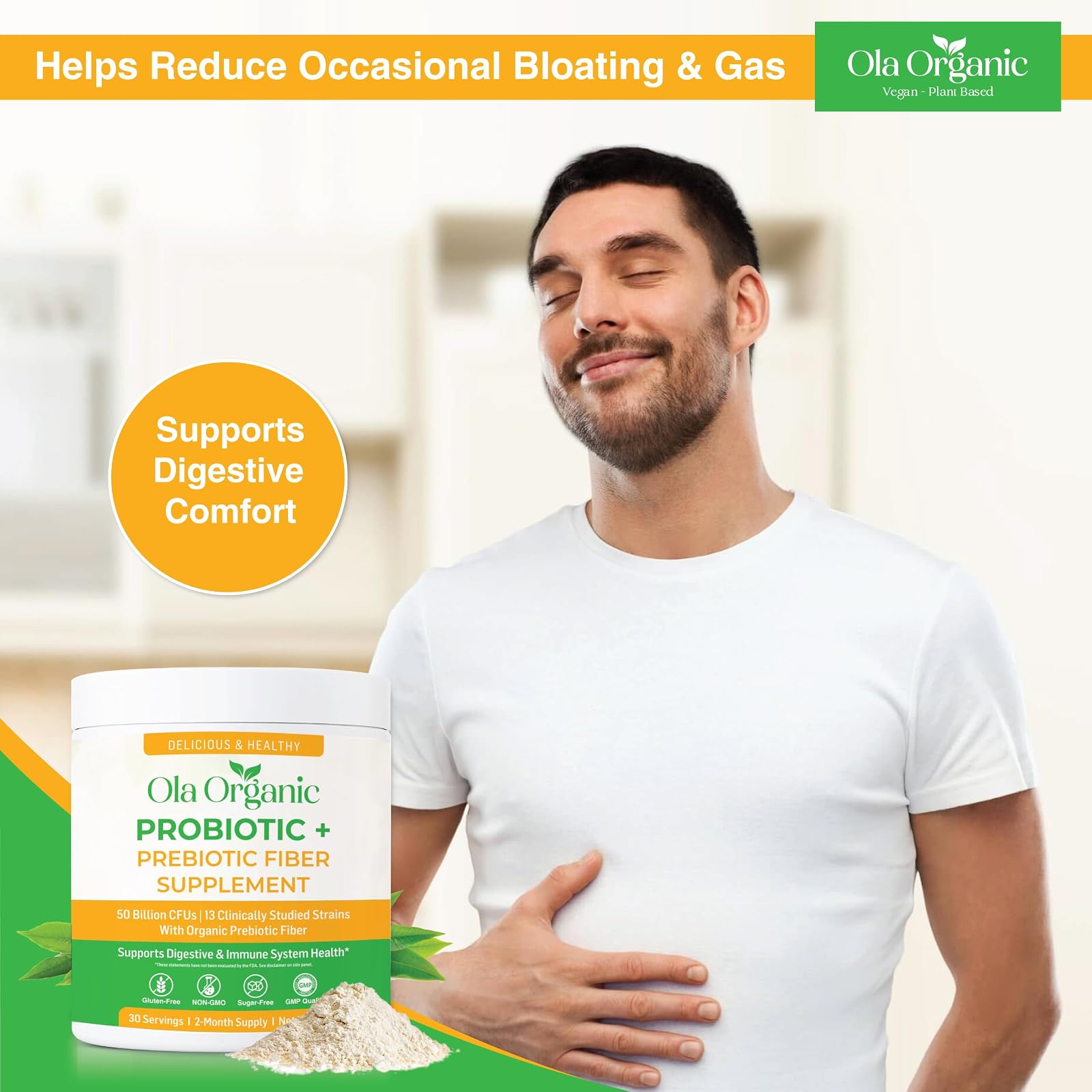 probiotic powder for healthy microbiome