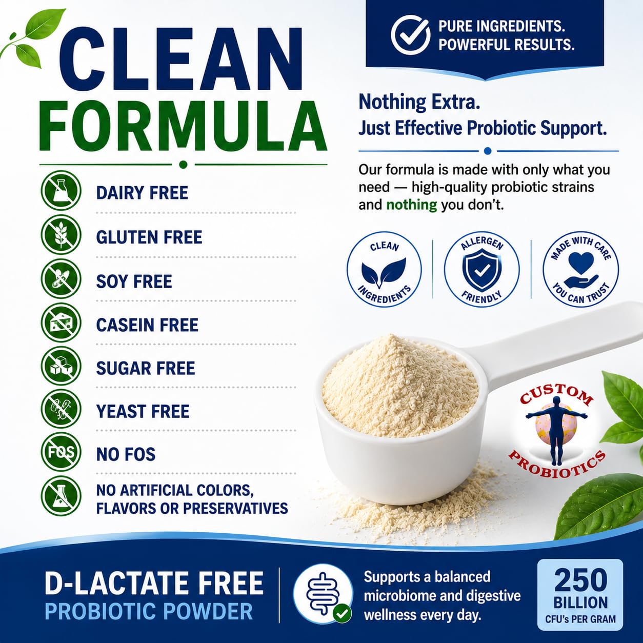 Probiotic powder for overall wellness