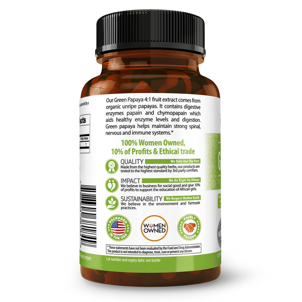 probiotic-rich papaya leaf supplements
