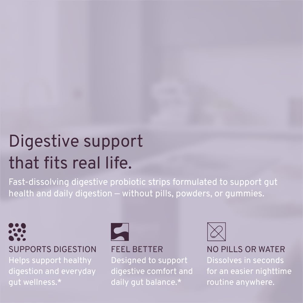 Probiotic strips for gut wellness