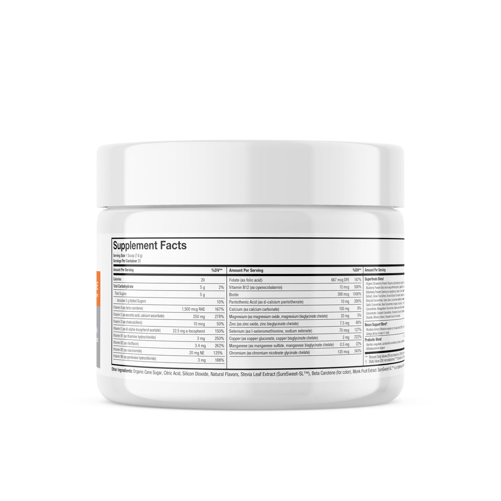 Probiotic superfood energy powders