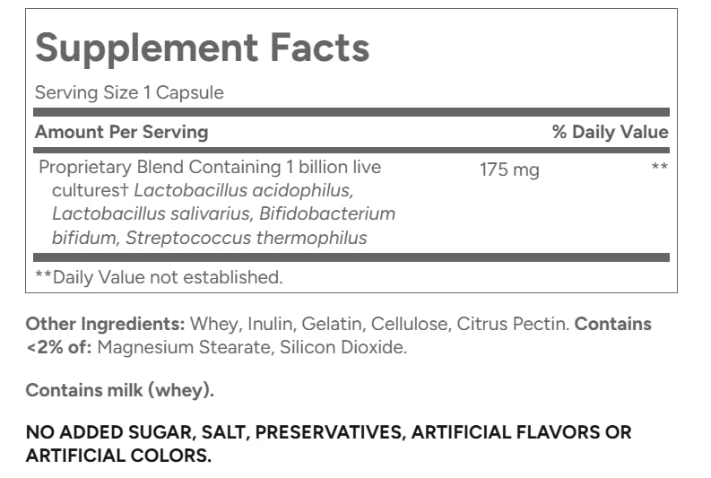 probiotic supplement for immune support
