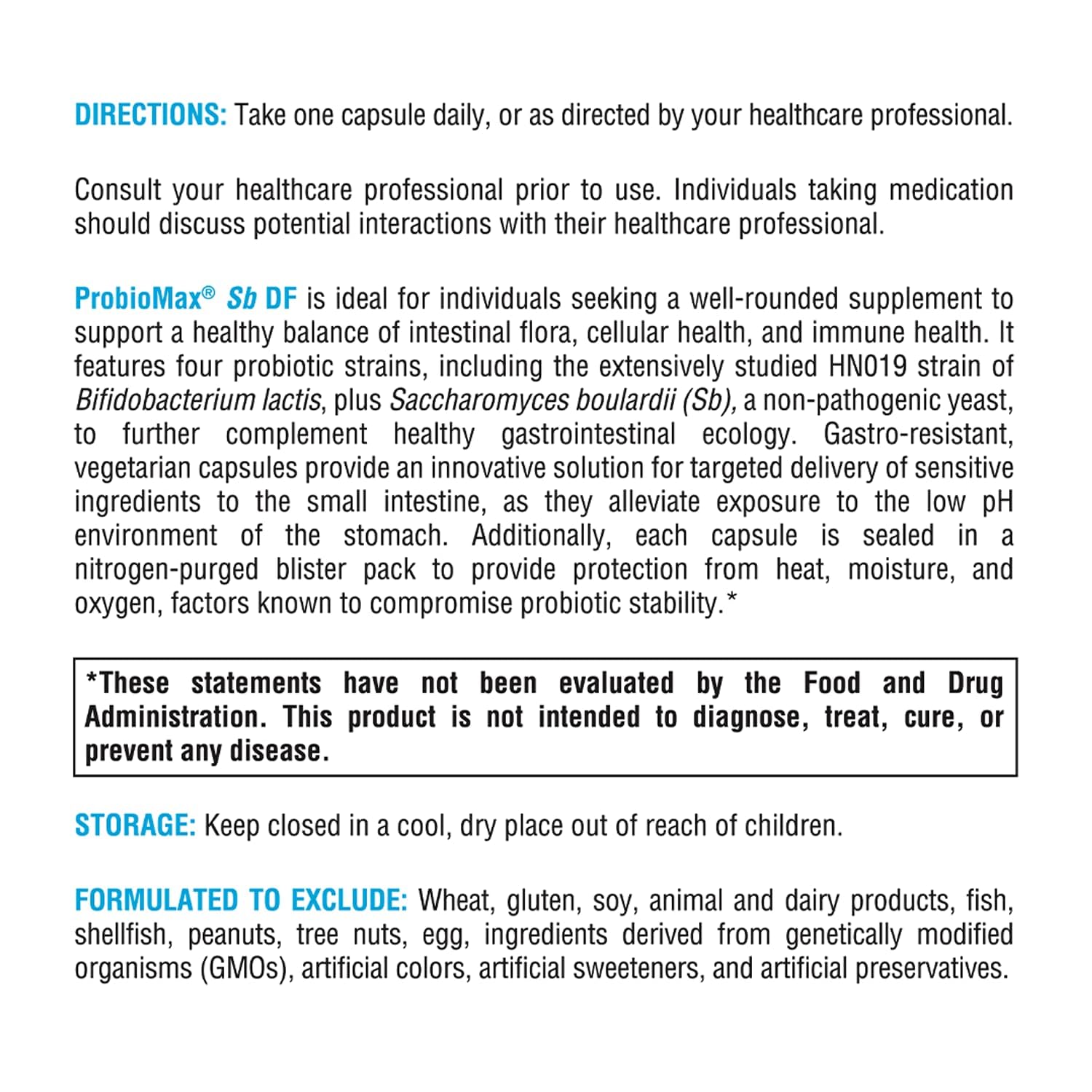 probiotic supplement for overall health