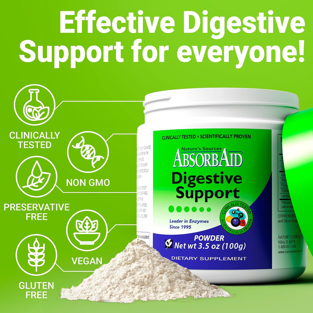 probiotic support from AbsorbAid digestive enzymes
