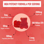 Probiotic support with apple cider gummies