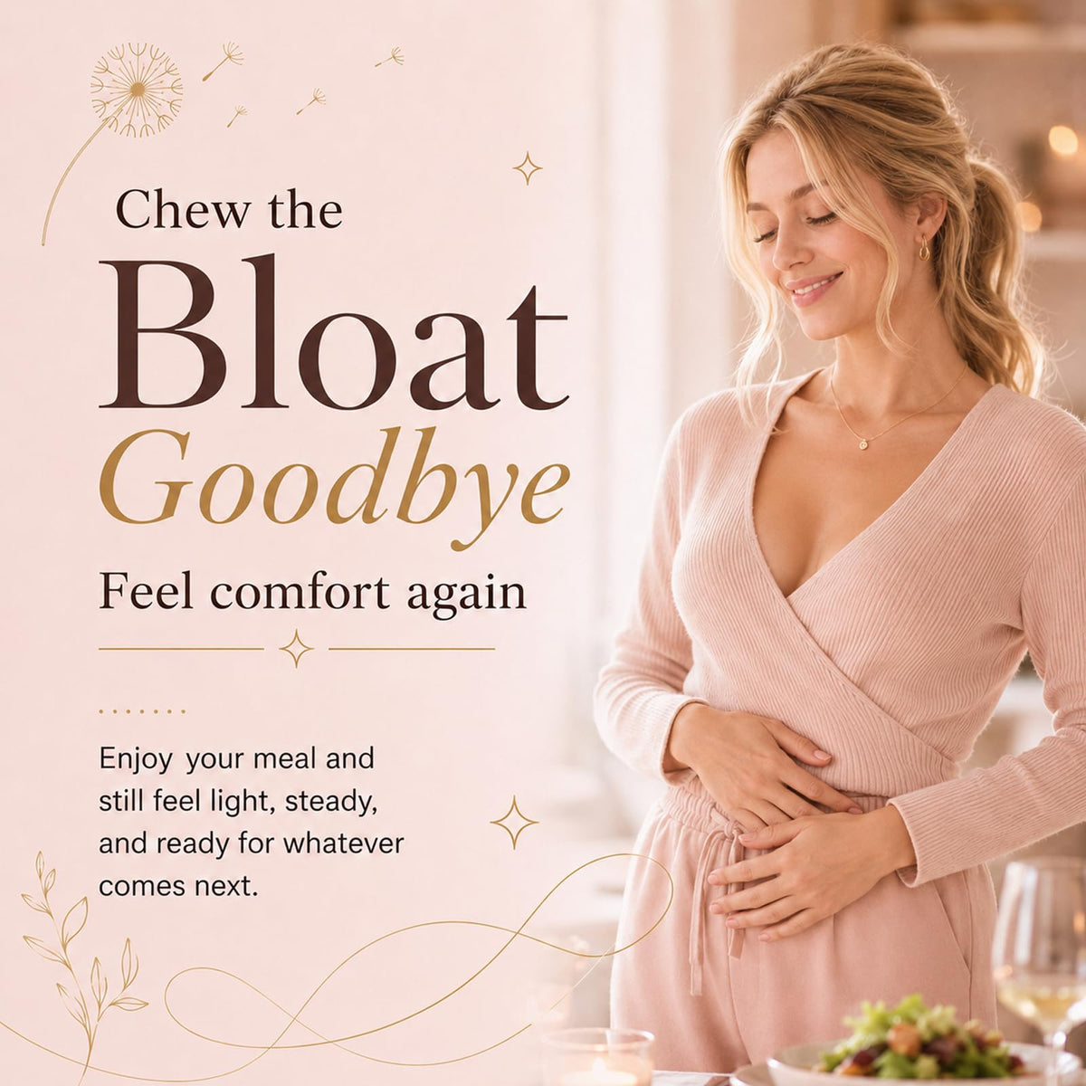 Probiotic support with Debloat gummies