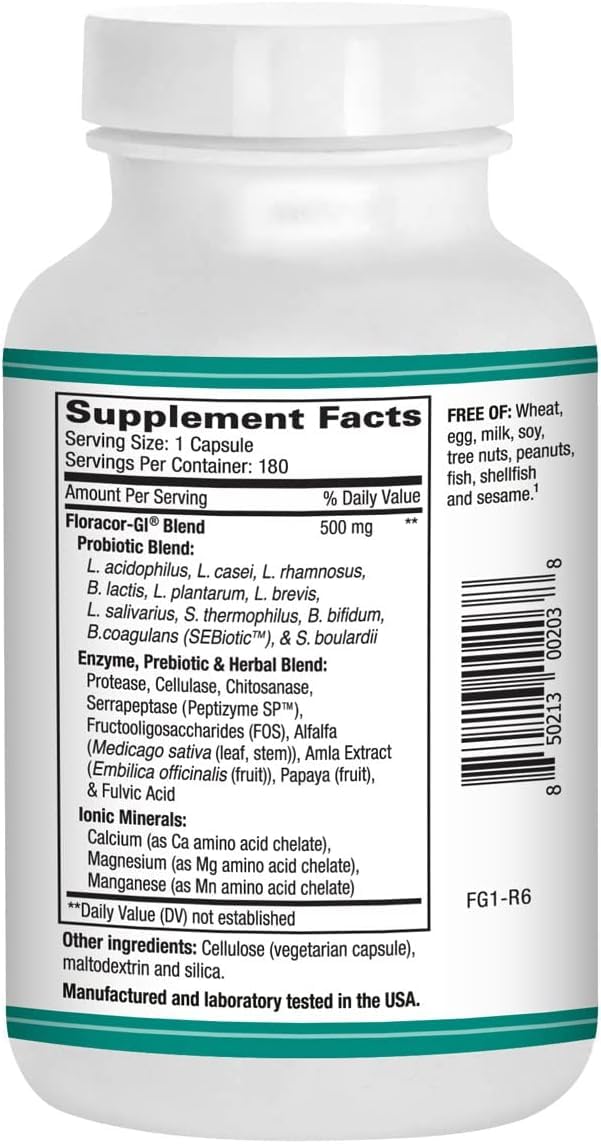 Probiotic support with Floracor-GI capsules