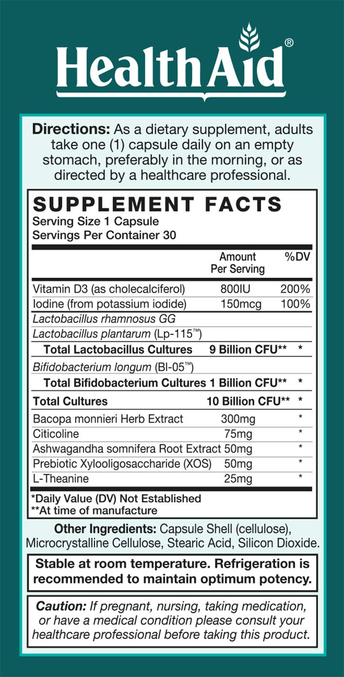 probiotic with Bacopa for focus