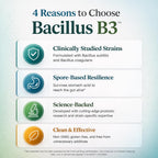 Probiotic with enzymes for gut health