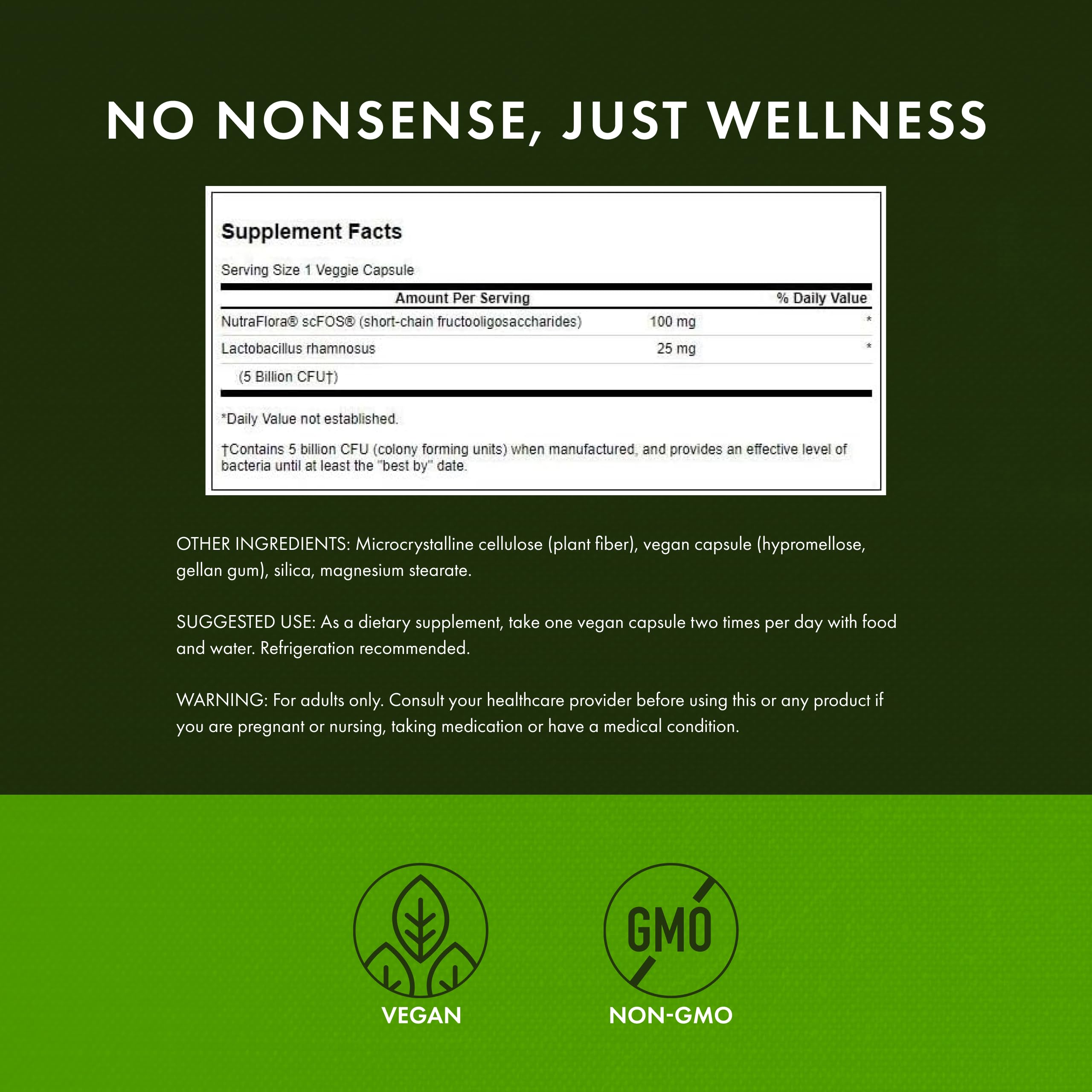 probiotic with FOS for enhanced digestion