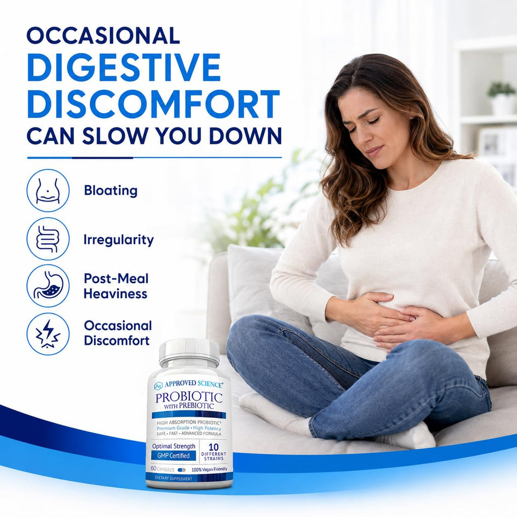 Probiotic with prebiotic for digestion