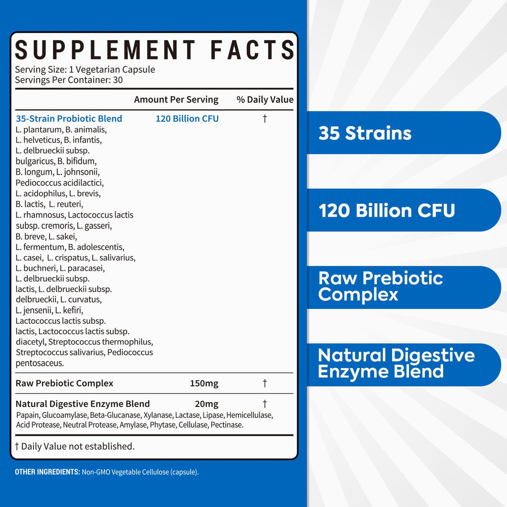 probiotics 120 billion CFU capsules