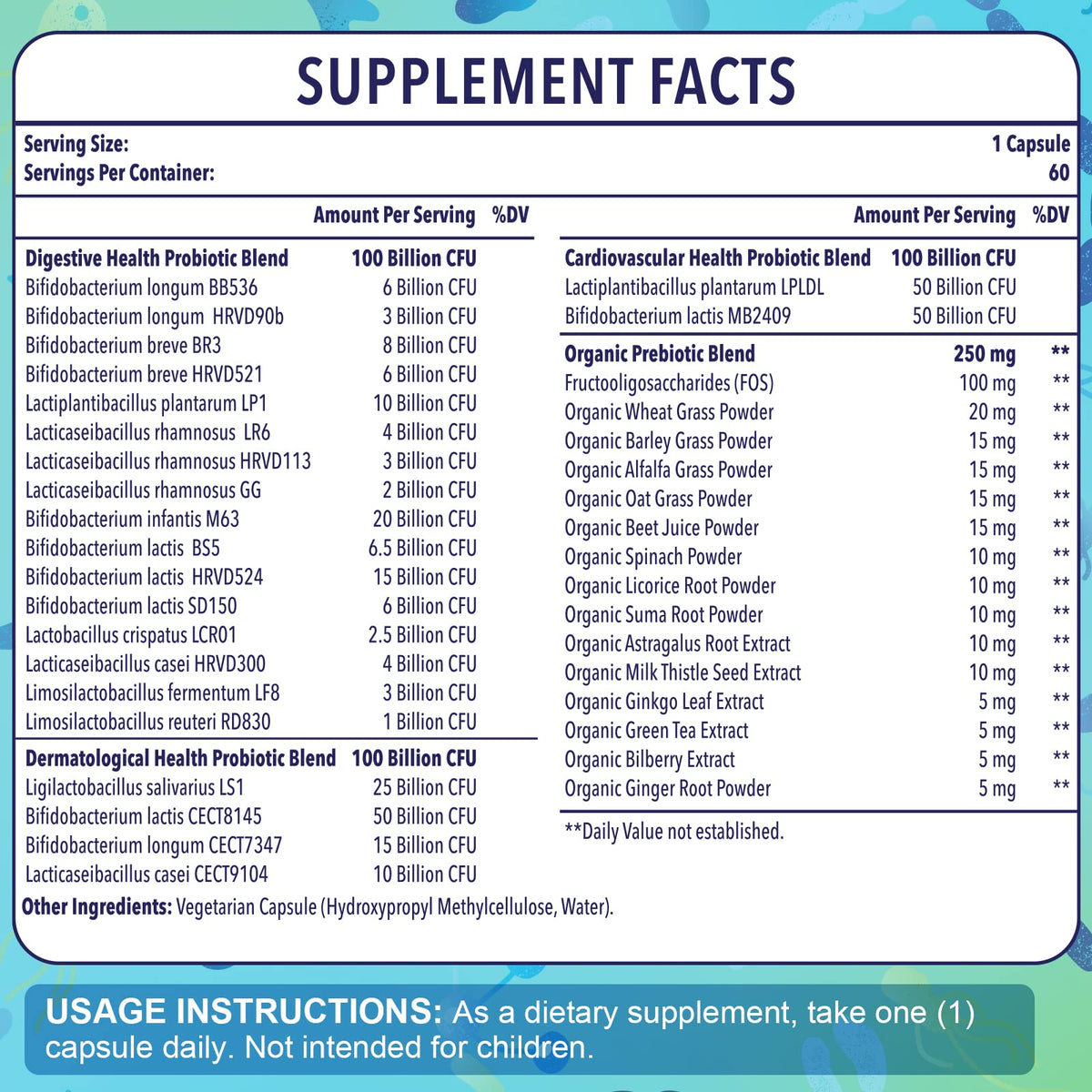 probiotics 24 strains for digestive balance