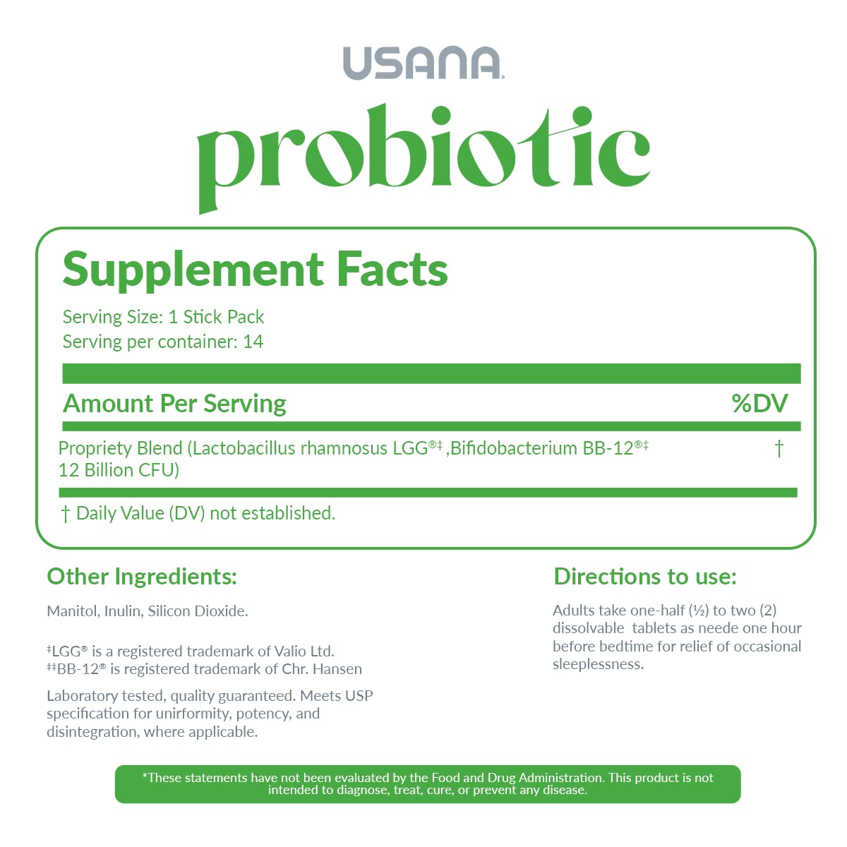 probiotics 50 billion cfu stick packs