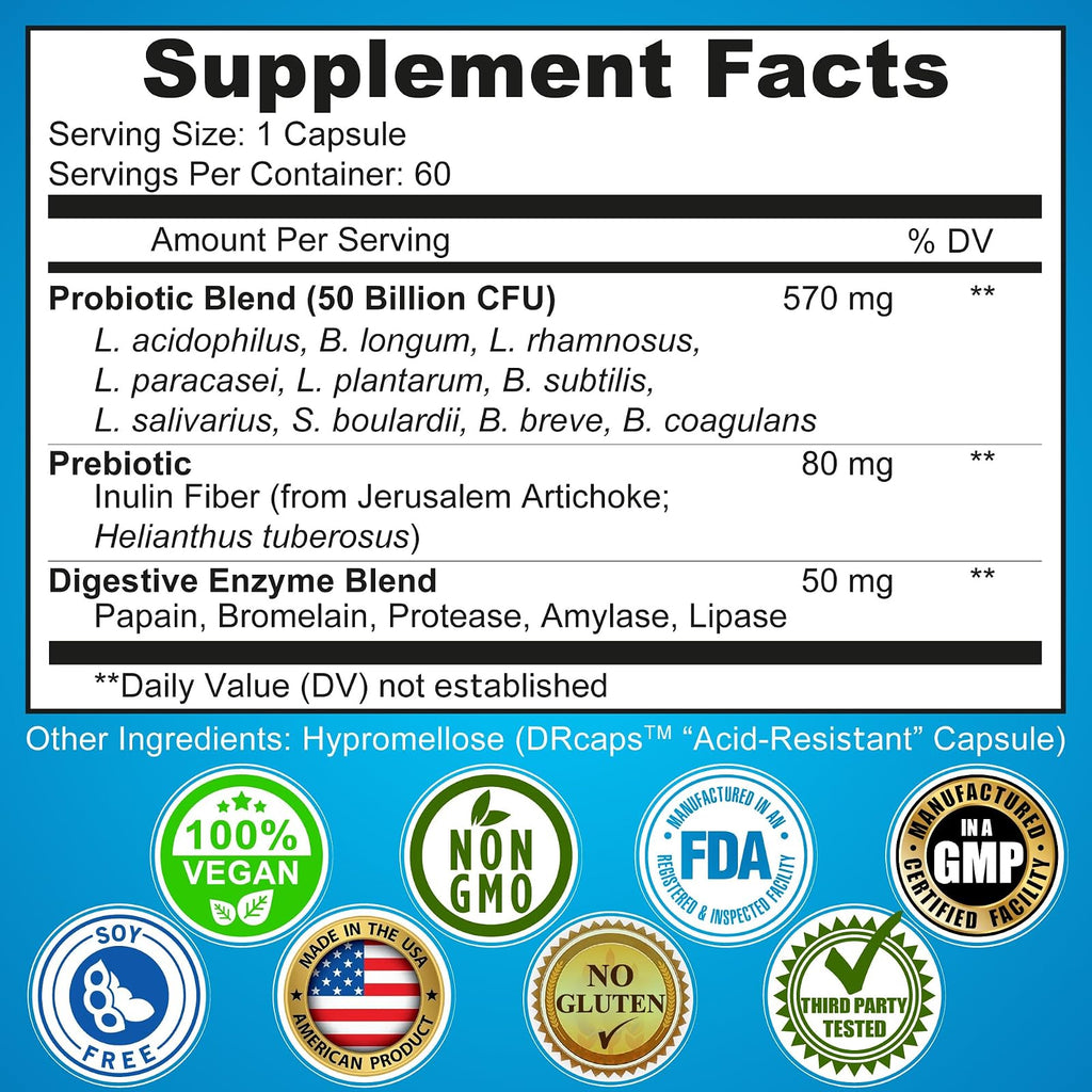 probiotics 50 billion cfu strength