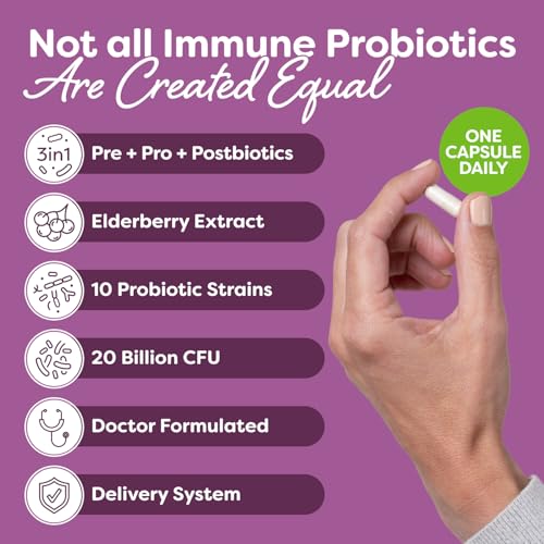 Probiotics and elderberry for immunity