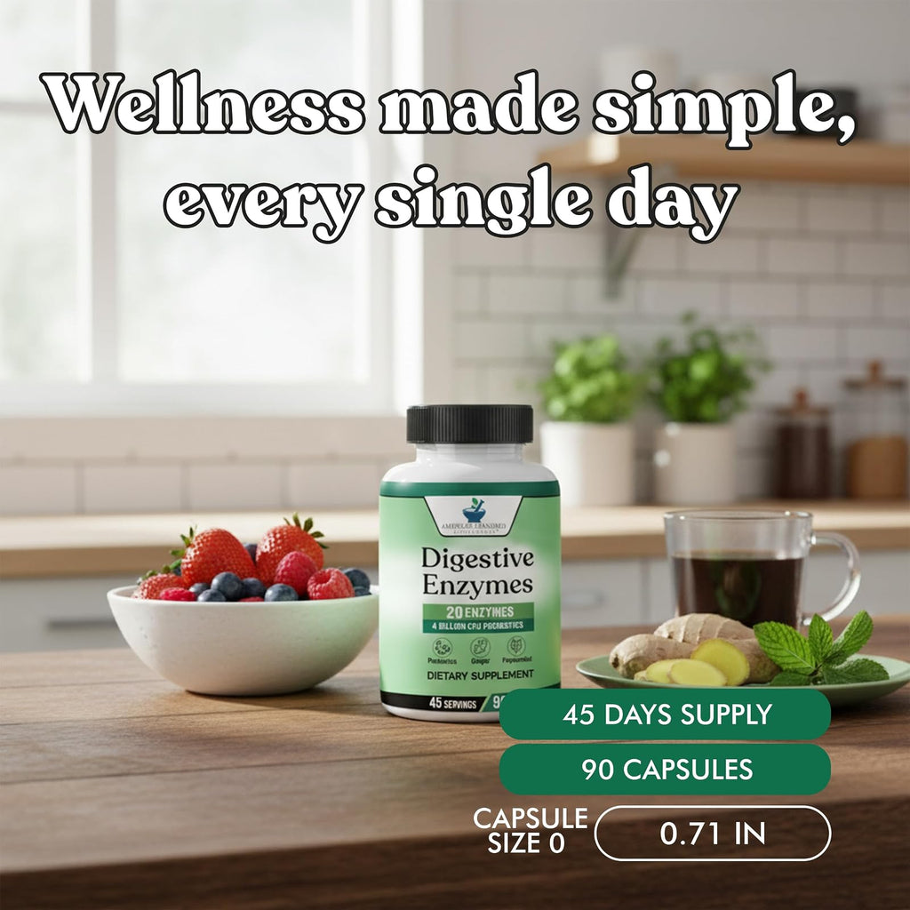 probiotics and enzymes for balanced gut flora