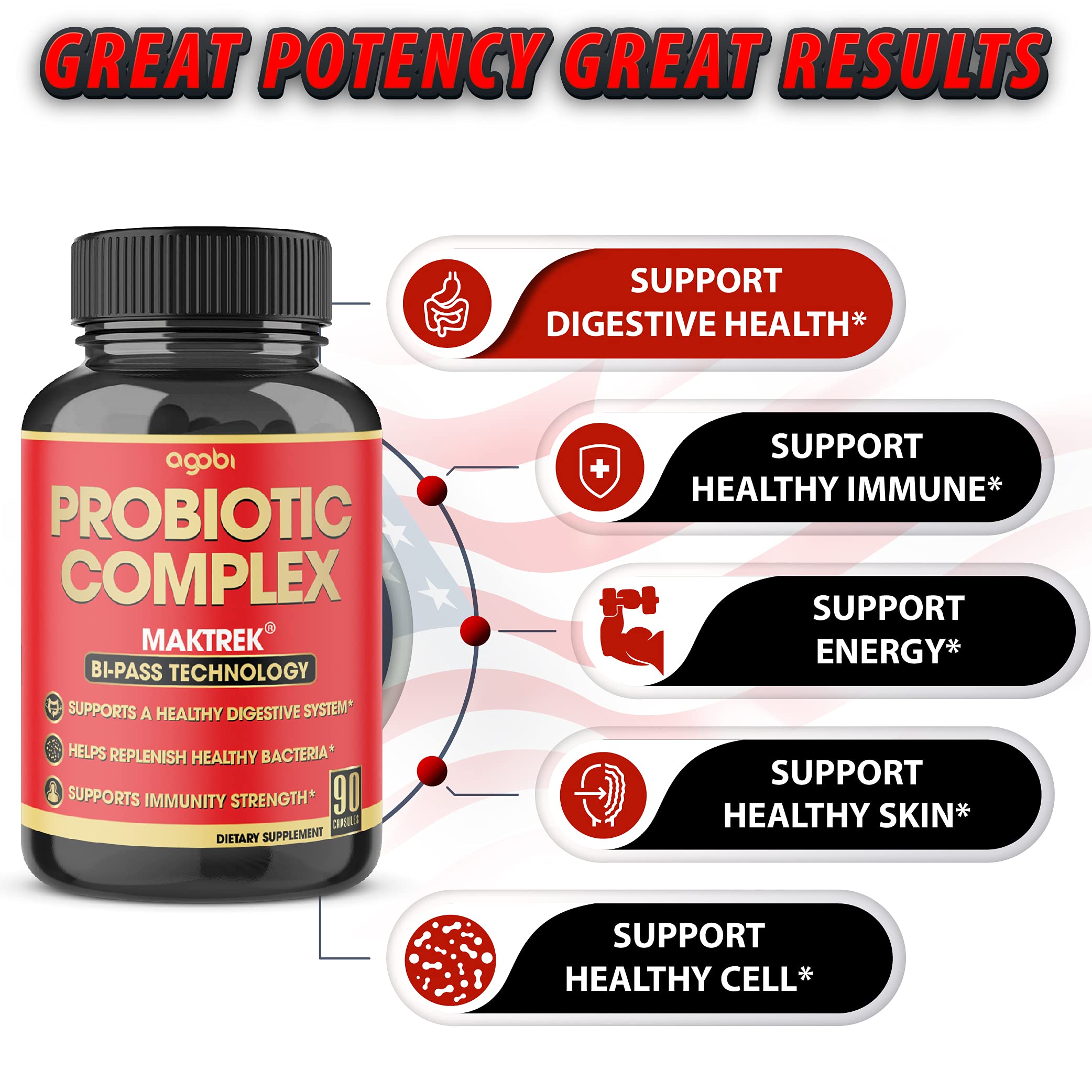 Probiotics capsules for men and women