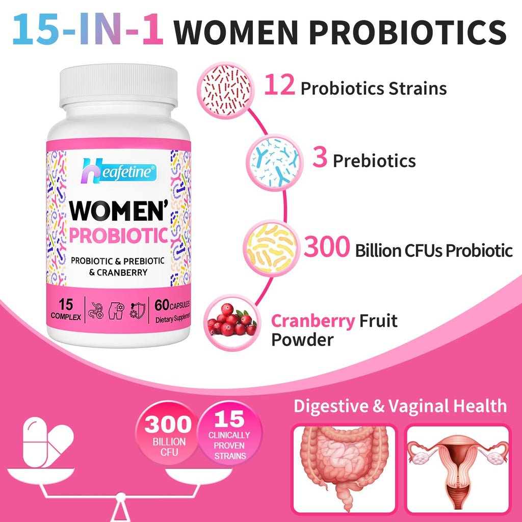 Probiotics for balanced vaginal flora