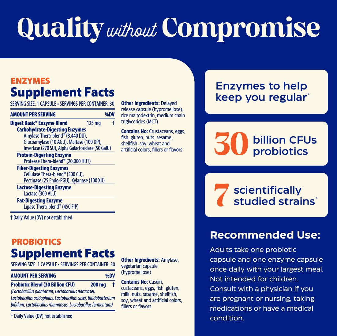 Probiotics for digestive health Enzymedica