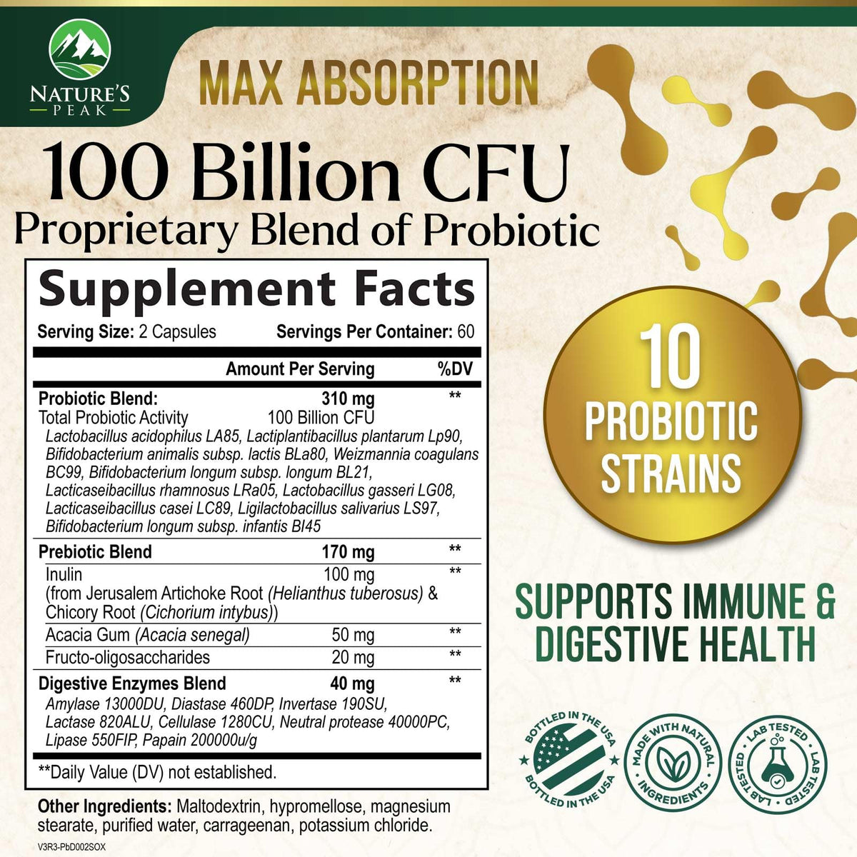 probiotics for digestive health support