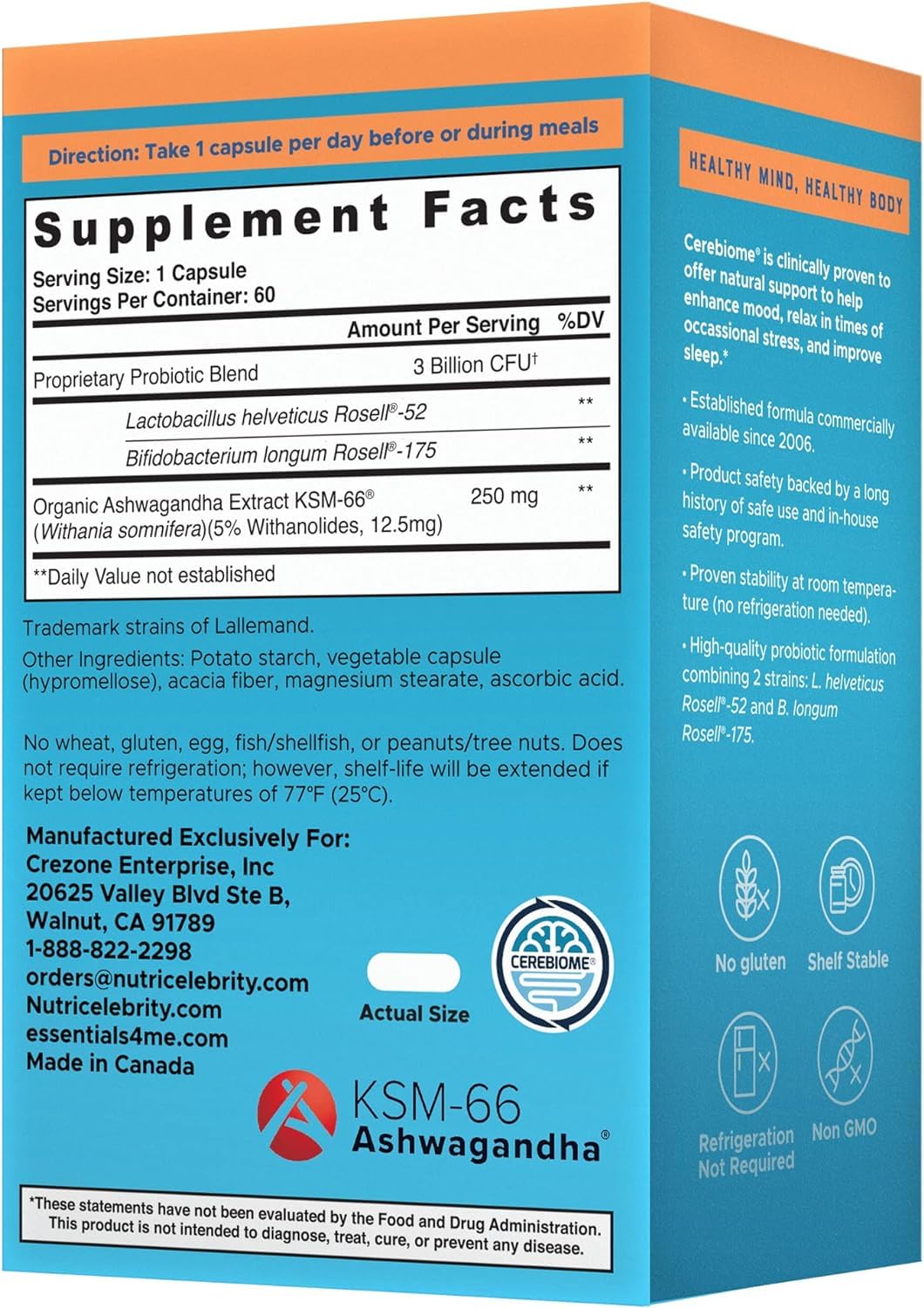 Probiotics for enhanced mood support