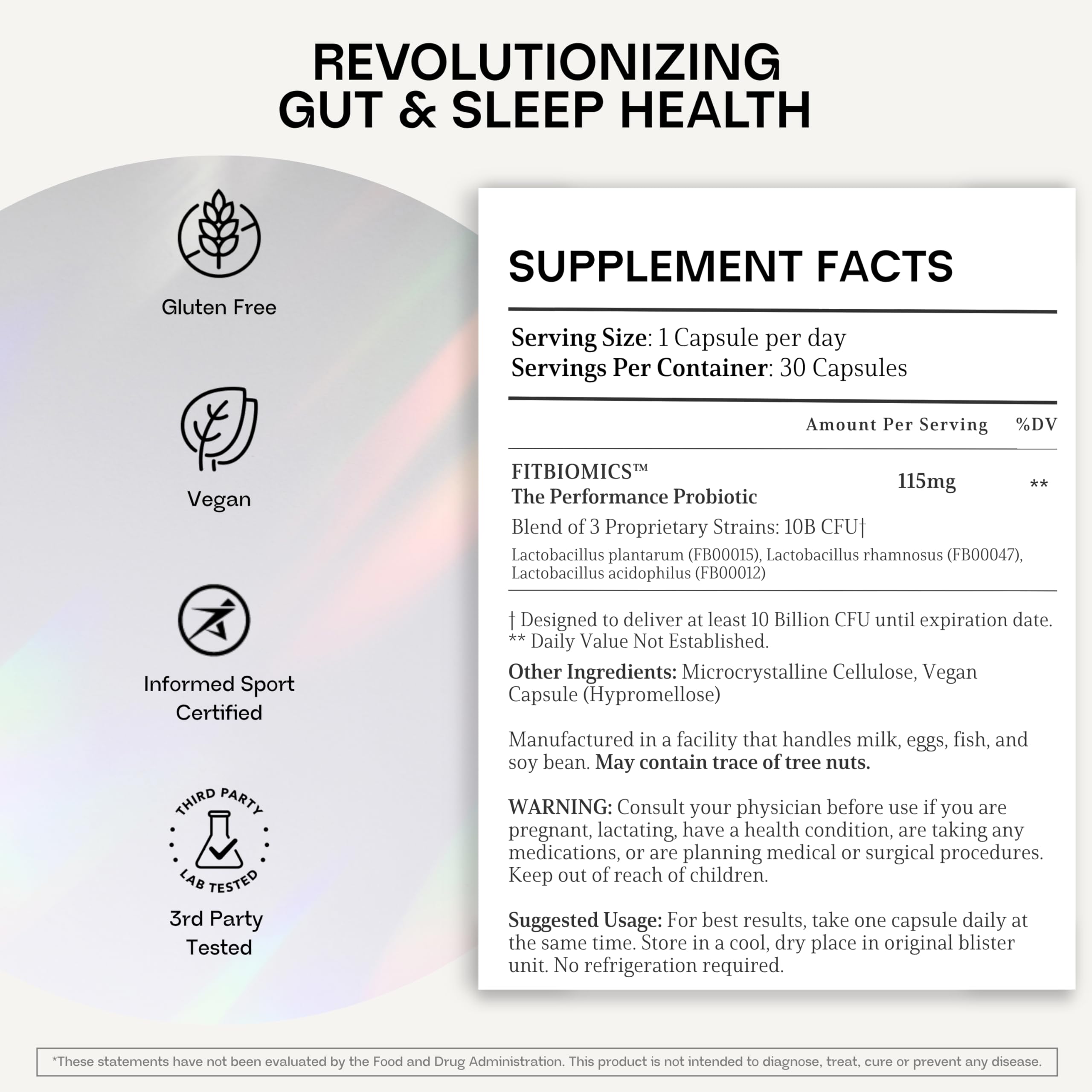 probiotics for enhanced recovery